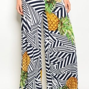 Pants & Jumpsuits | Pineapple Palazzo Pants | Poshmark
